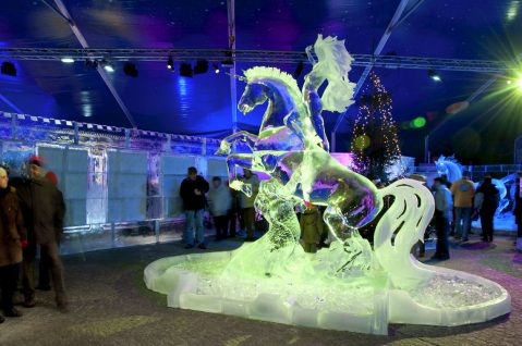 Visitez le Festival de Sculpture de Glace à Bruges